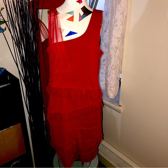 torrid | Dresses | Torrid Red Sleeveless Ruffle Tool Dress | Poshmark